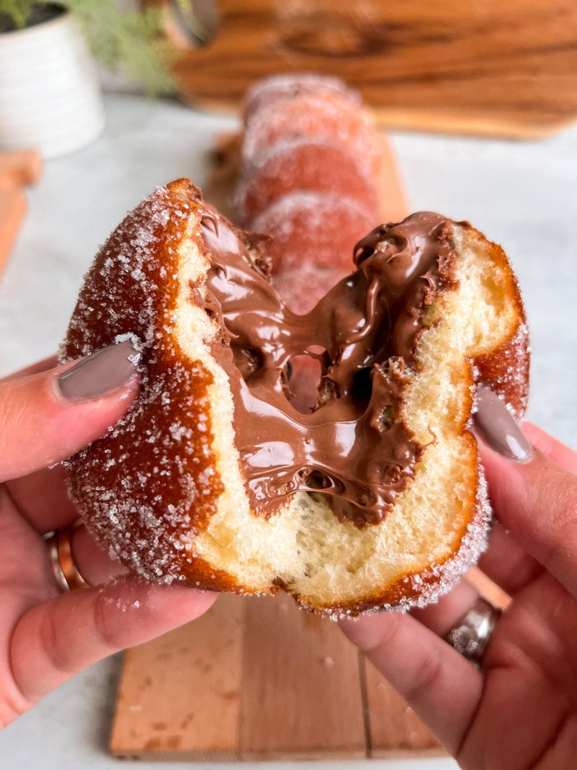 Nutella Donuts Recipe (Tangzhong Based) - BAKE WITH ZOHA