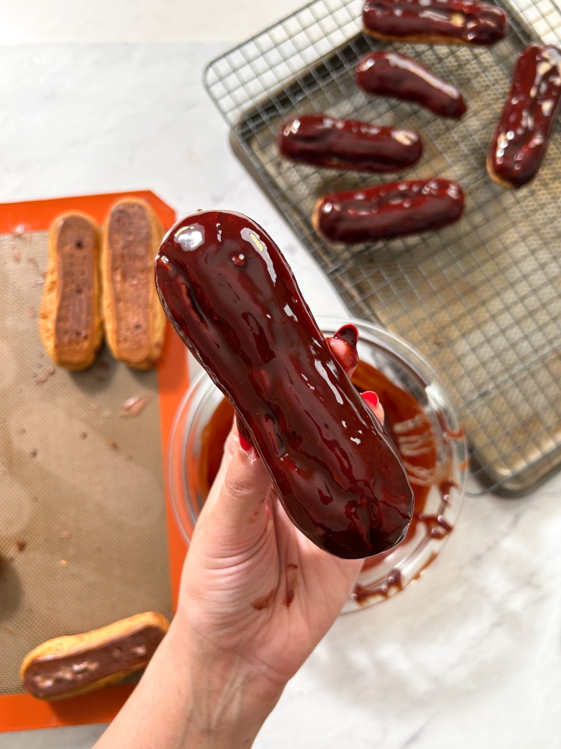 Foolproof Chocolate Eclairs - BAKE WITH ZOHA