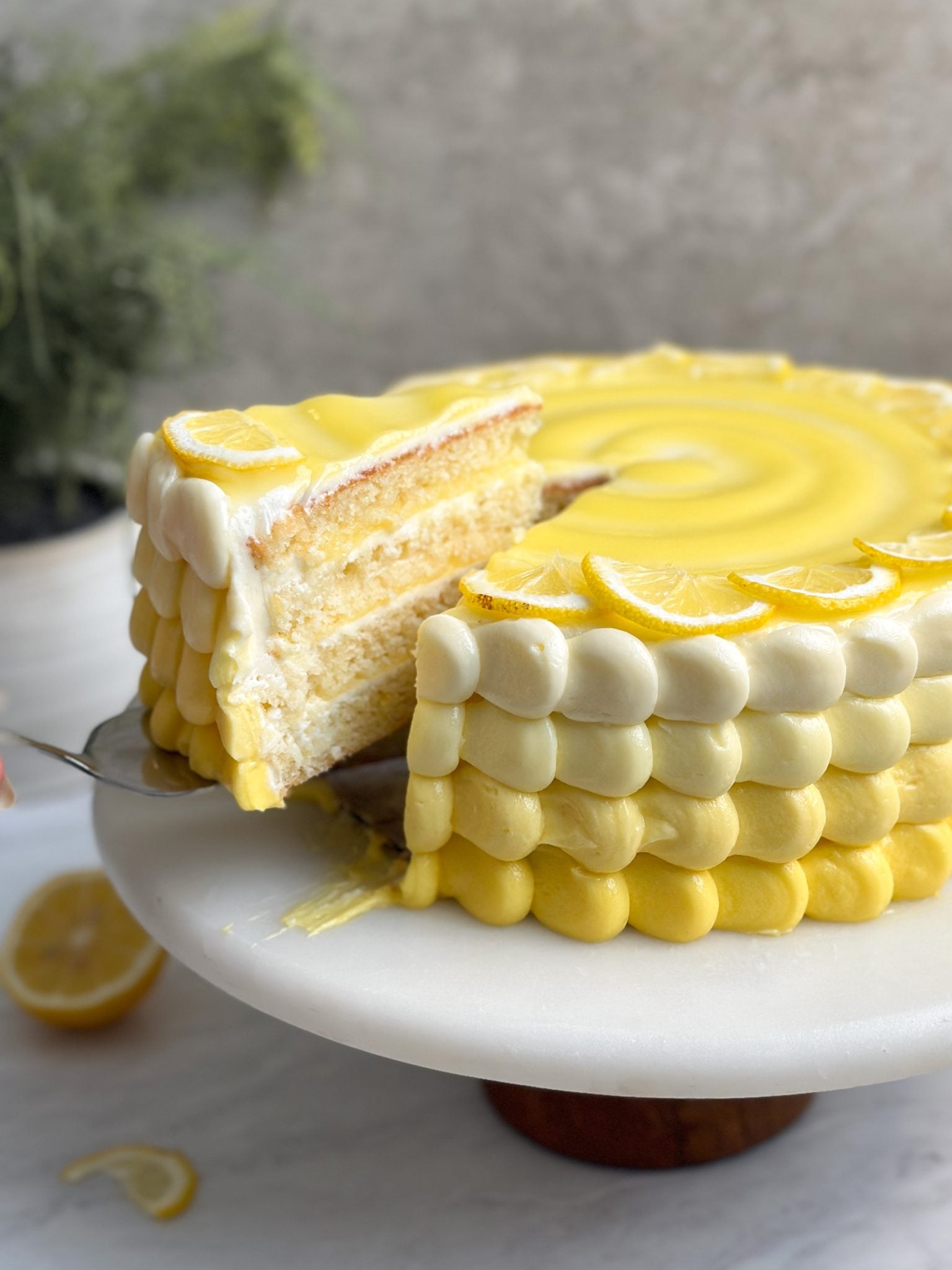 The Best Layered Lemon Cake With Cream Cheese Frosting