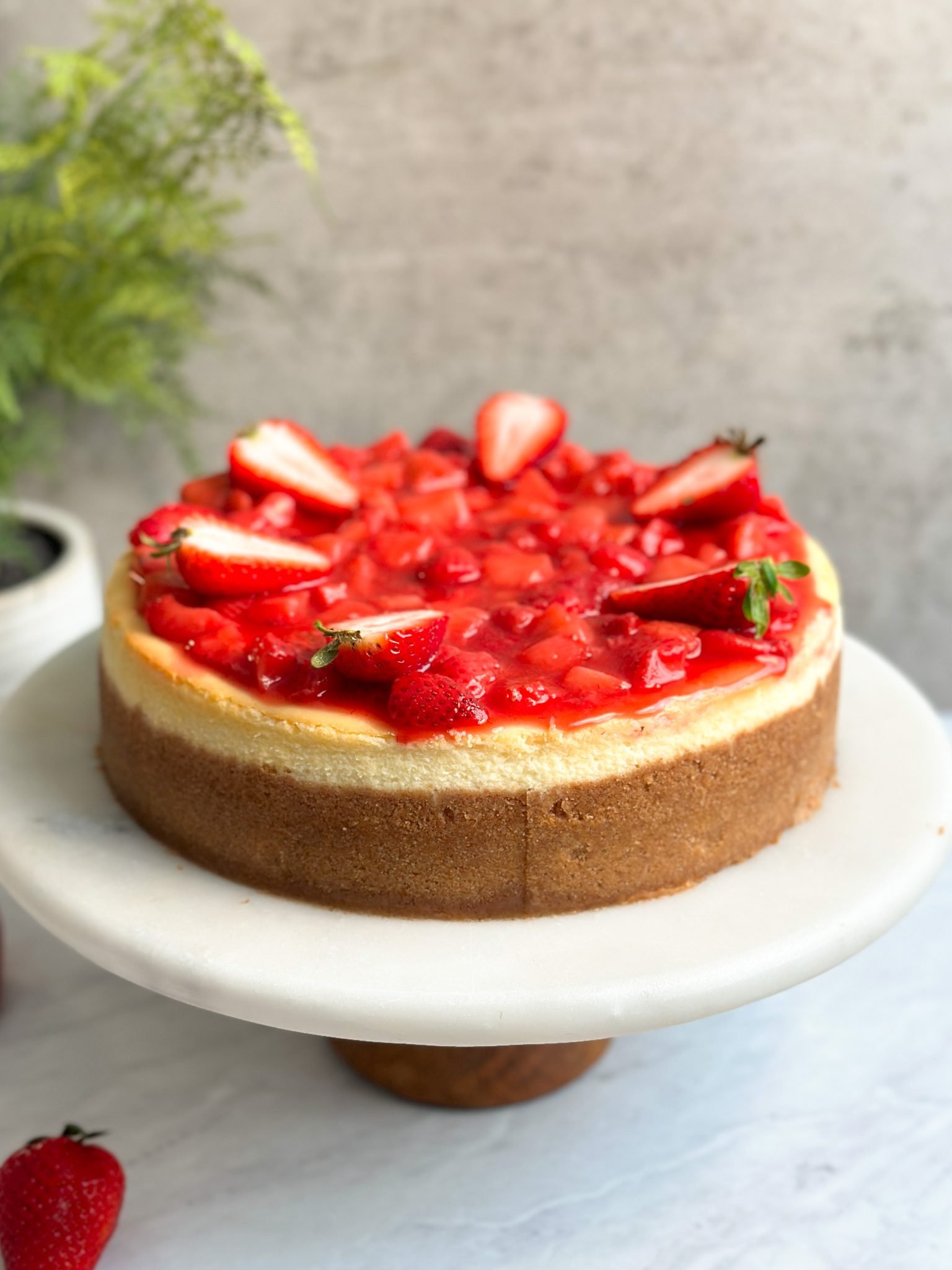 The BEST Strawberry Cheesecake - BAKE WITH ZOHA