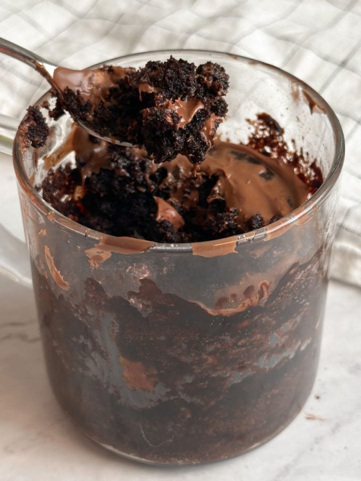 Microwave Chocolate Pudding Cake - BAKE WITH ZOHA