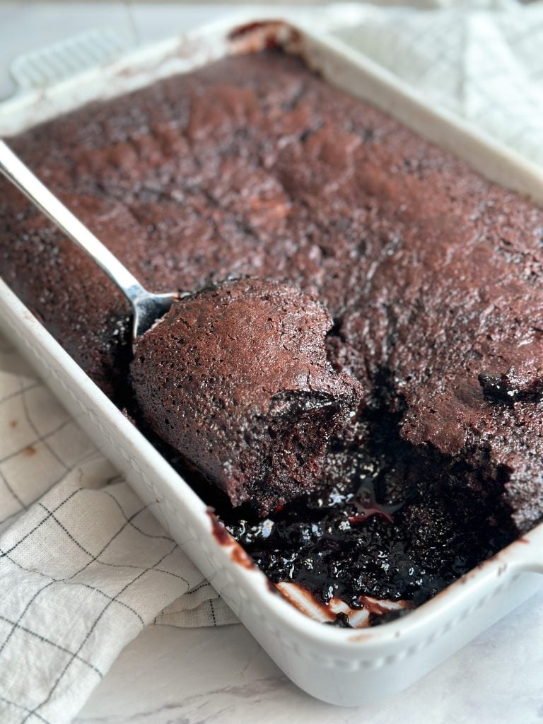 Hot Fudge Chocolate Pudding Cake - BAKE WITH ZOHA