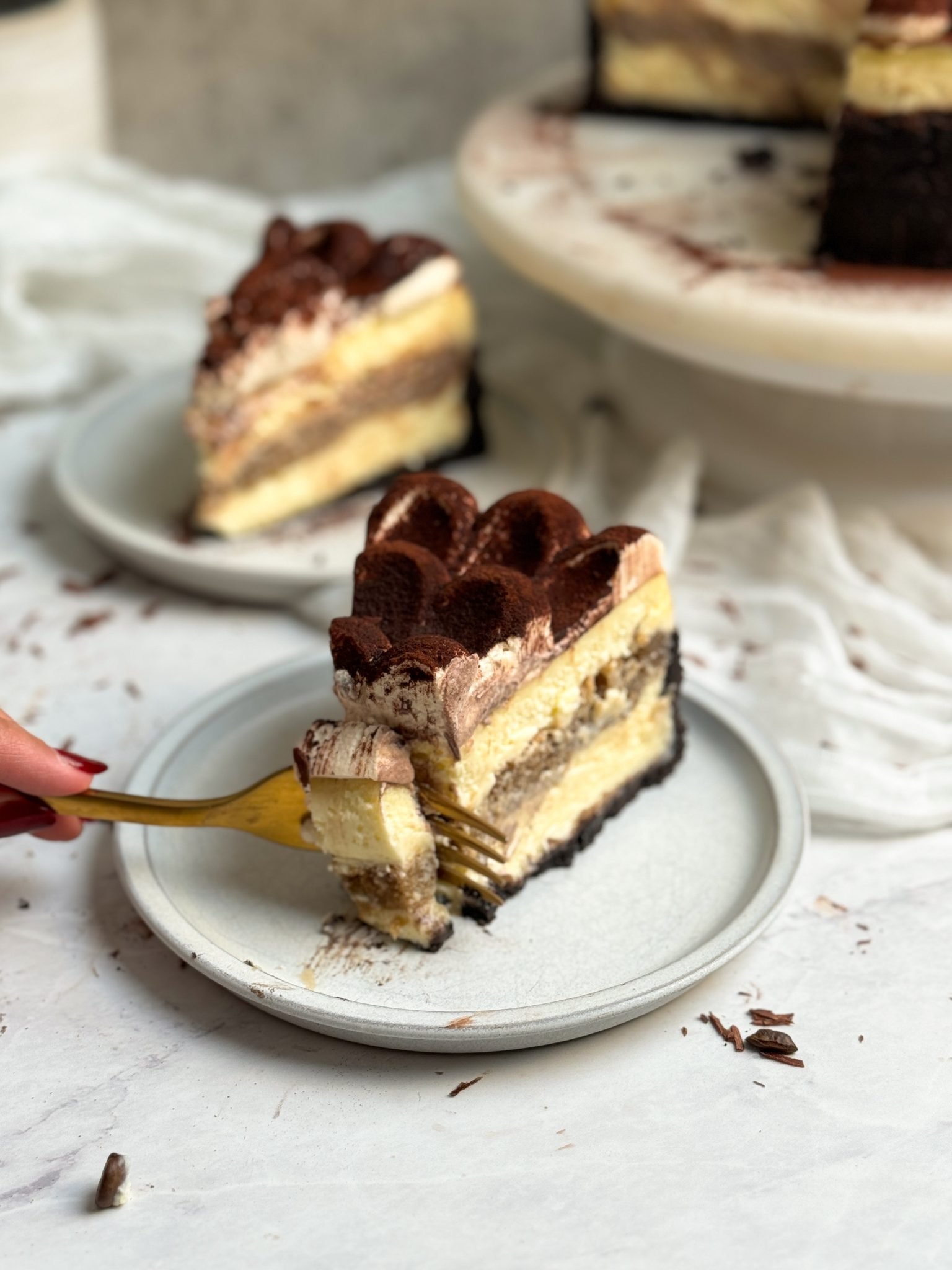 Baked Tiramisu Cheesecake - BAKE WITH ZOHA