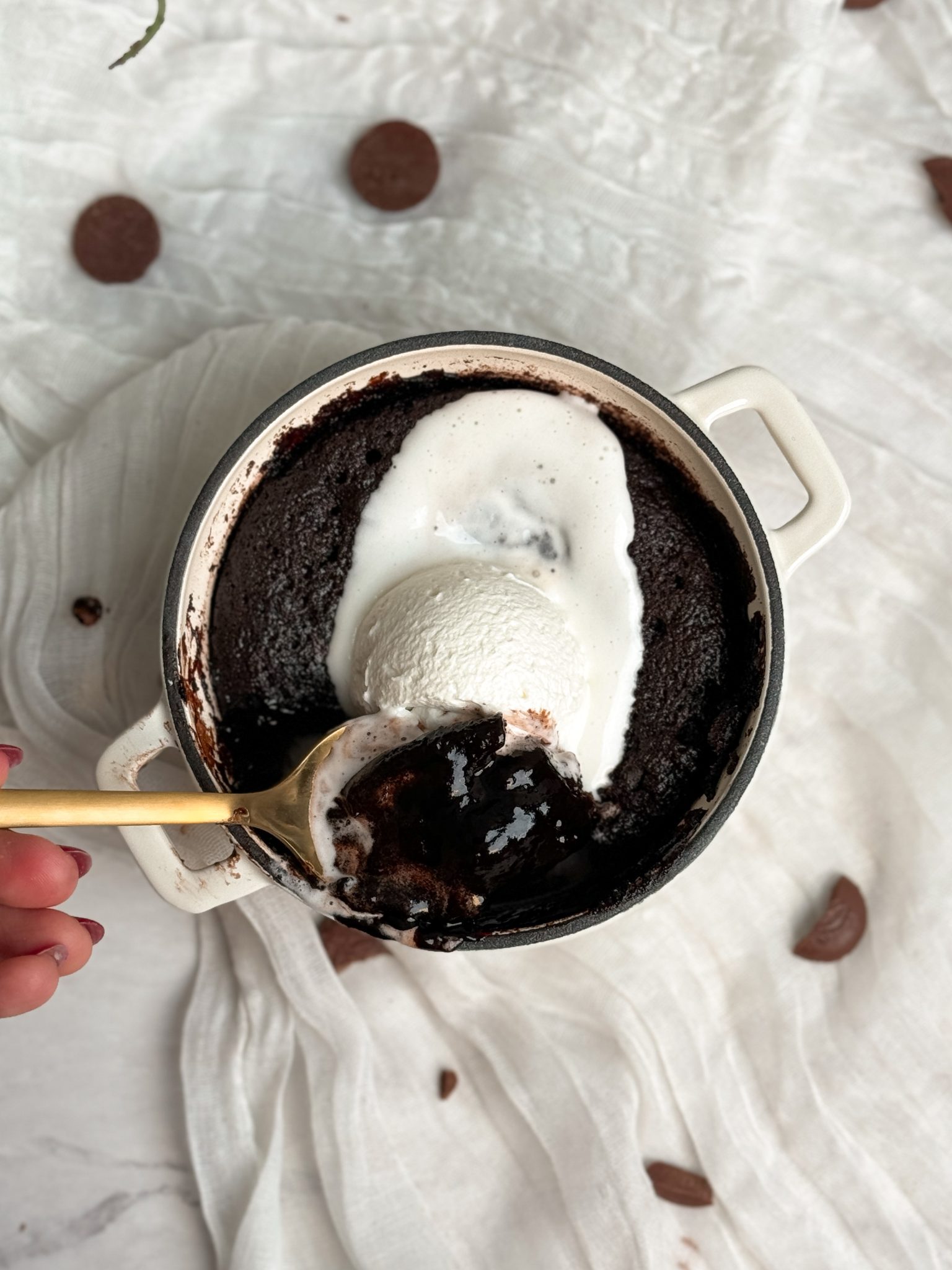 Single Serve Hot Fudge Chocolate Cake - BAKE WITH ZOHA