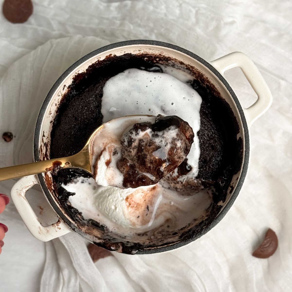 Single Serve Hot Fudge Chocolate Cake - BAKE WITH ZOHA