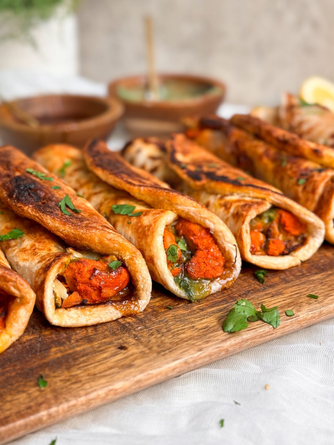 Chicken Tikka Paratha Rolls - BAKE WITH ZOHA