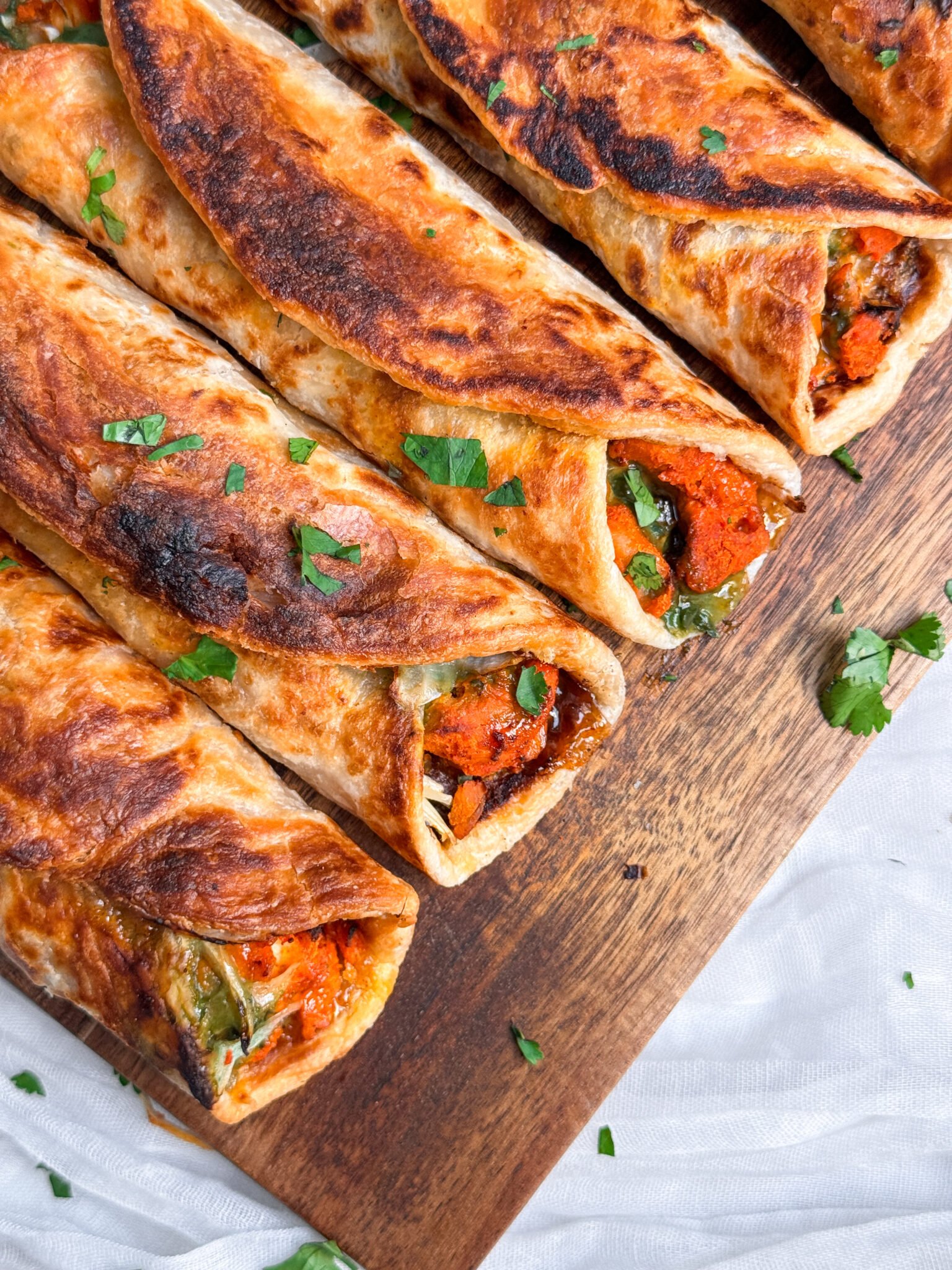Chicken Tikka Paratha Rolls - BAKE WITH ZOHA