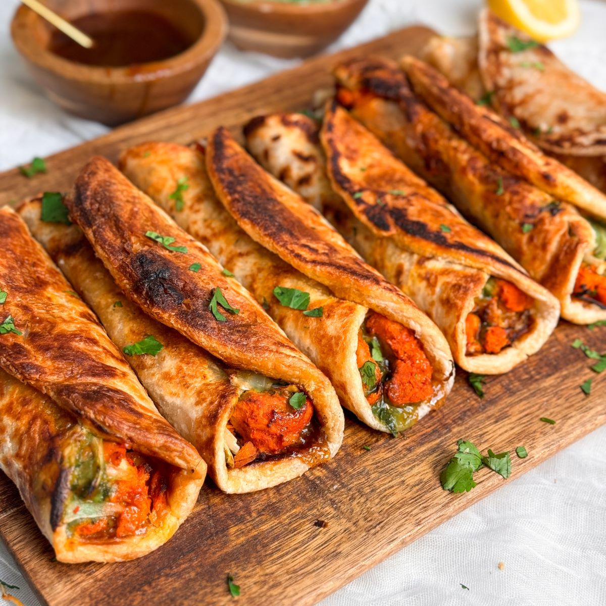 Chicken Tikka Paratha Rolls - BAKE WITH ZOHA