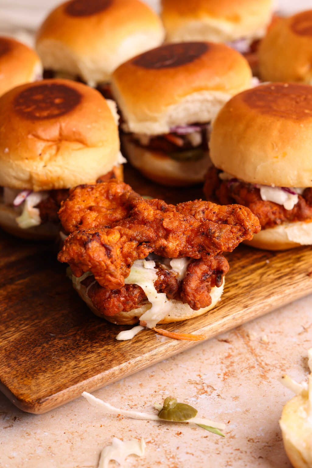 The Best Nashville Hot Chicken Sliders - BAKE WITH ZOHA
