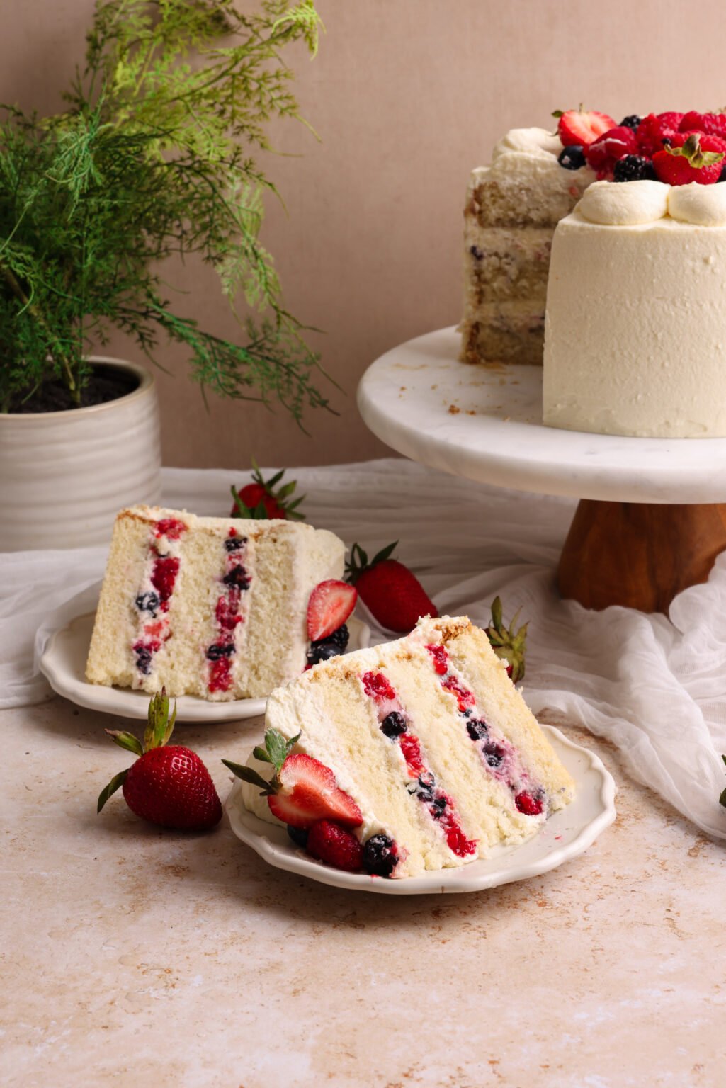 Berry Chantilly Cake - BAKE WITH ZOHA