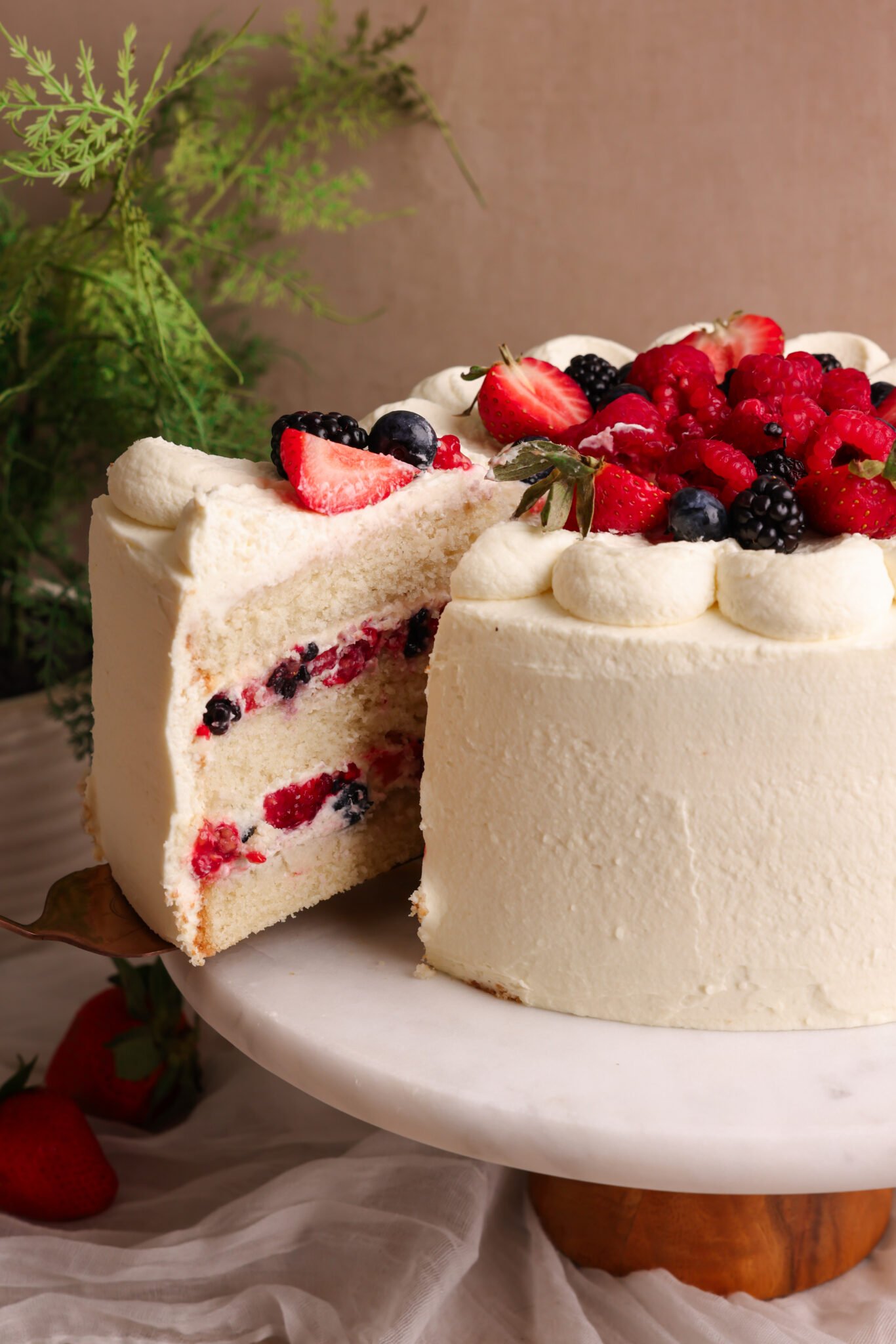 Berry Chantilly Cake - BAKE WITH ZOHA