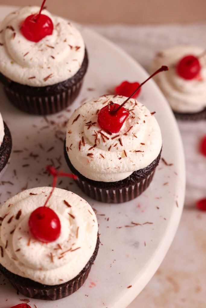 Easy Black Forest Cupcakes - BAKE WITH ZOHA