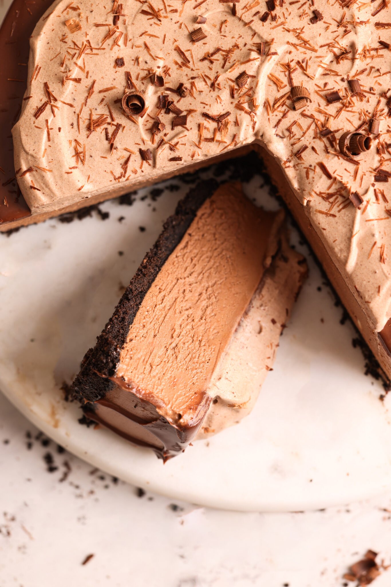BEST No Bake Chocolate Cheesecake - BAKE WITH ZOHA