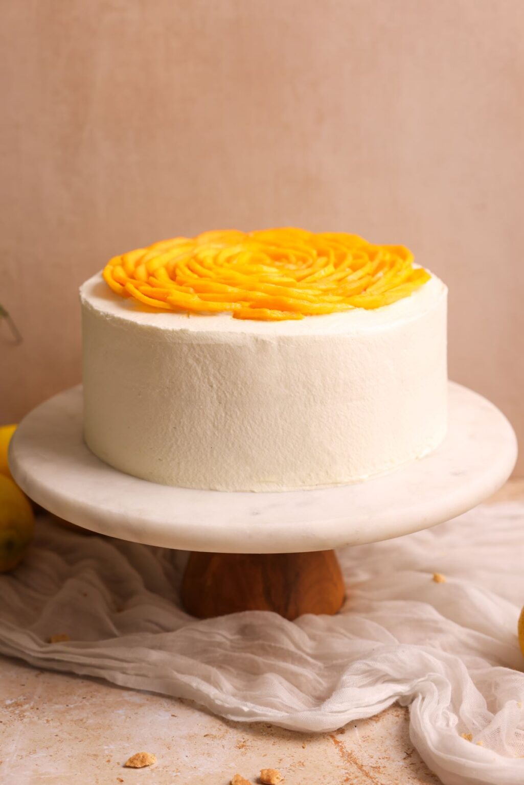 Mango Cream Chiffon Cake - BAKE WITH ZOHA