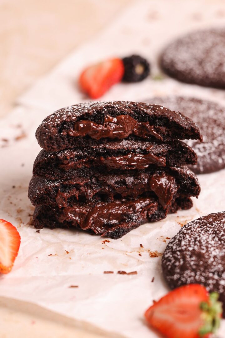 The Best Crumbl Chocolate Molten Lava Cookies - BAKE WITH ZOHA