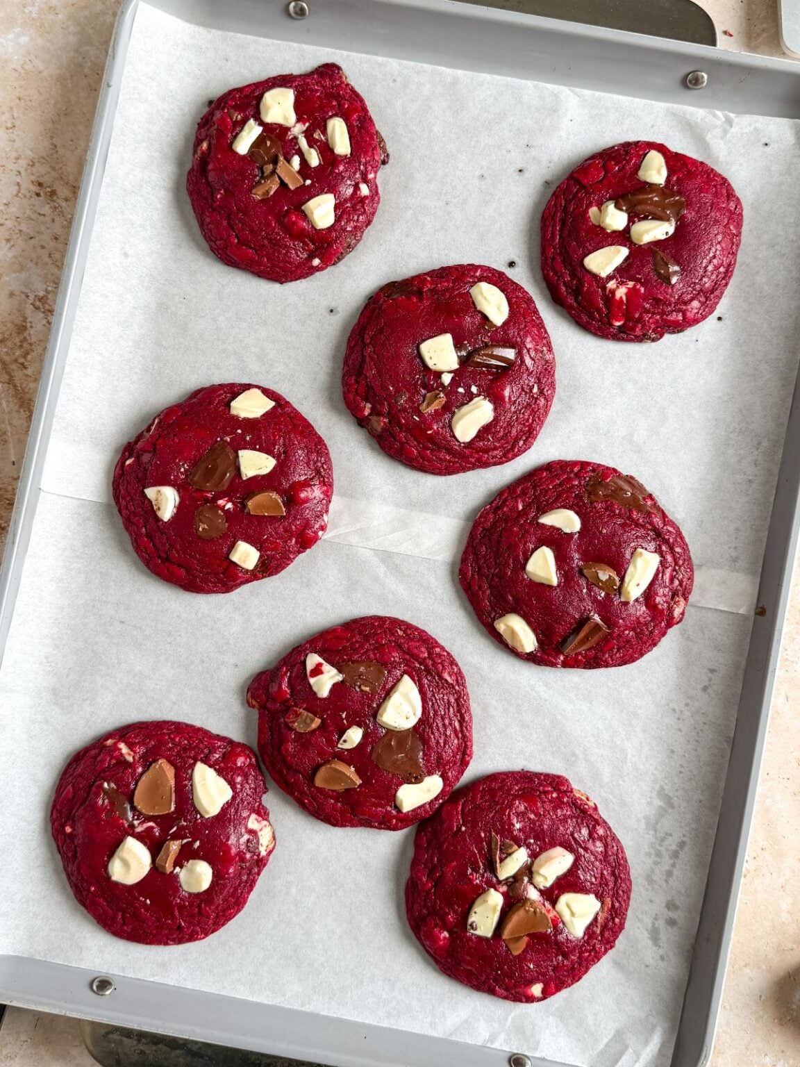 The Ultimate Red Velvet Chocolate Chip Cookies - BAKE WITH ZOHA