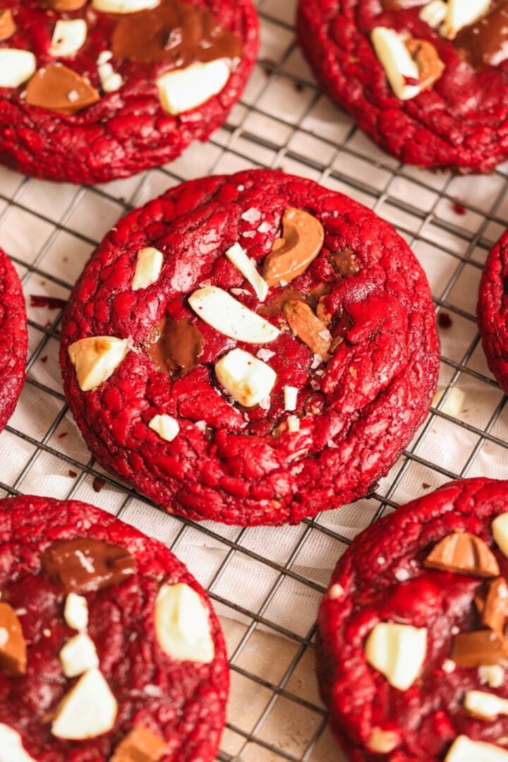 The Ultimate Red Velvet Chocolate Chip Cookies - BAKE WITH ZOHA