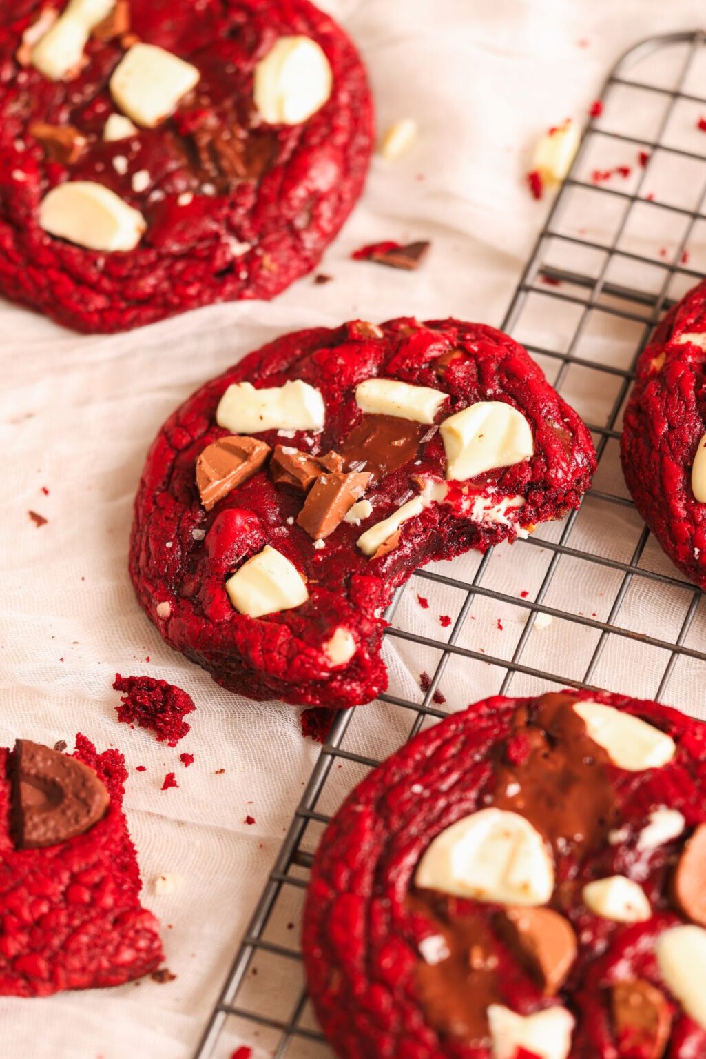 The Ultimate Red Velvet Chocolate Chip Cookies - BAKE WITH ZOHA
