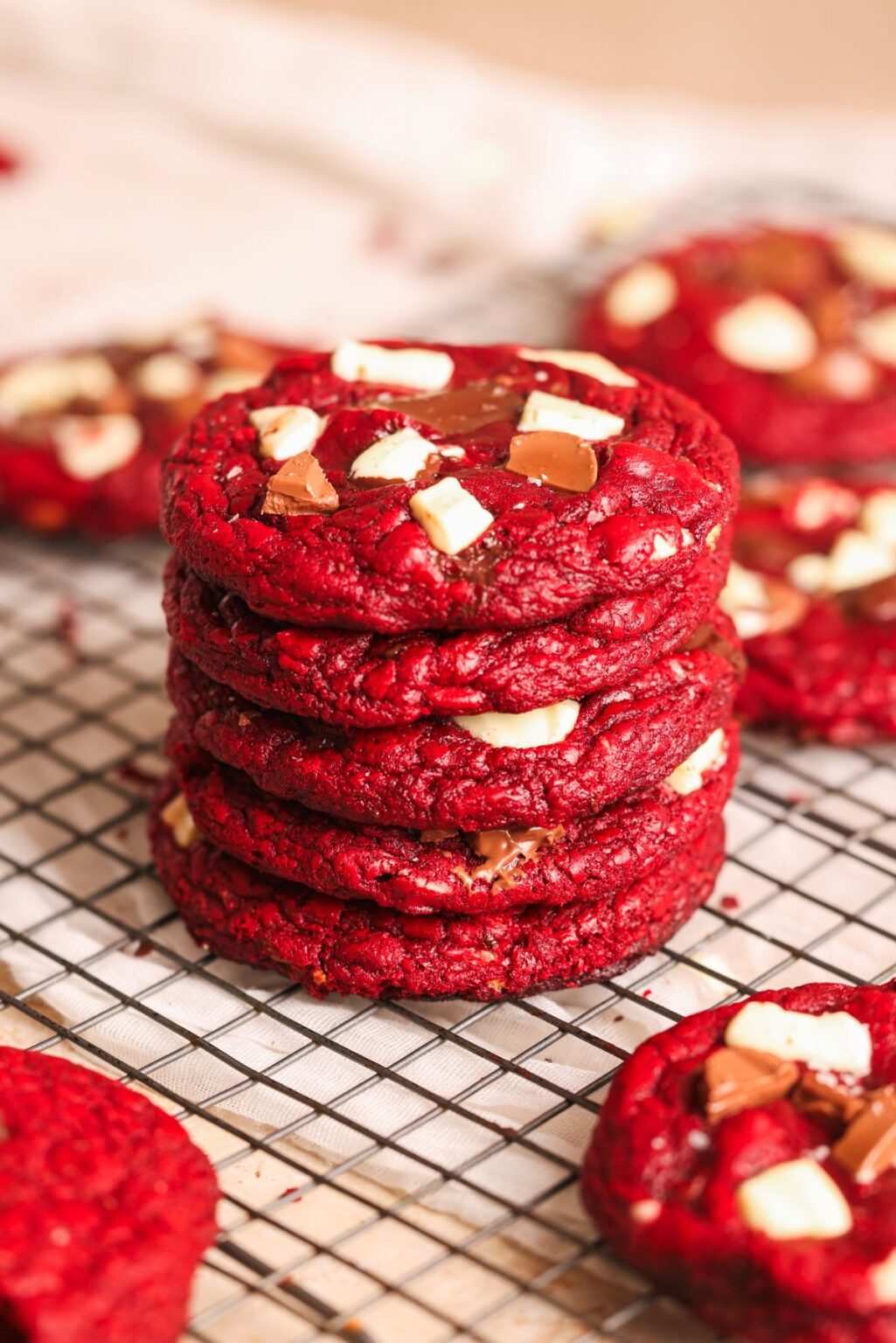 The Ultimate Red Velvet Chocolate Chip Cookies - BAKE WITH ZOHA